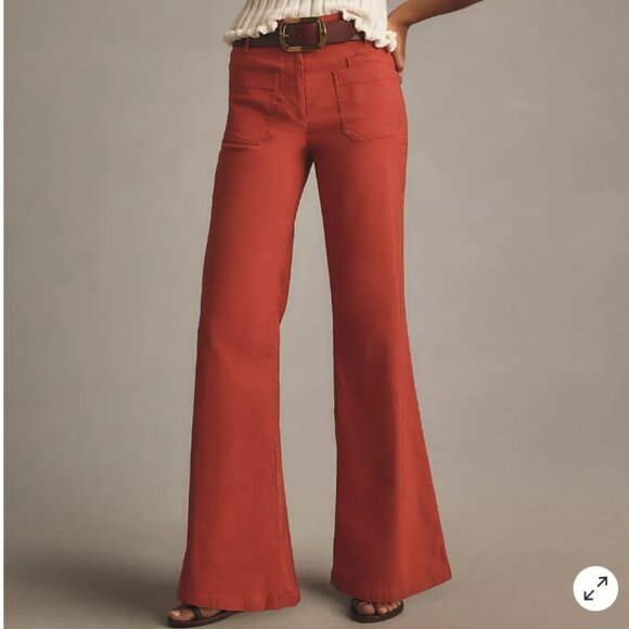 Maeve | Pants & Jumpsuits | Maeve Rust Flare Pants | Poshmark